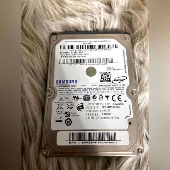 sumsung | Computers, Laptops & Parts | Samsung Hm50ji 500gb Hard Disk ...